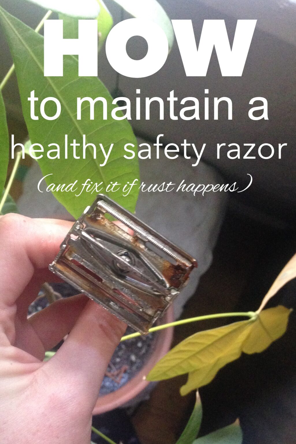 How to Prevent a Rusty Razor: Safety Razor Care - Going Zero Waste