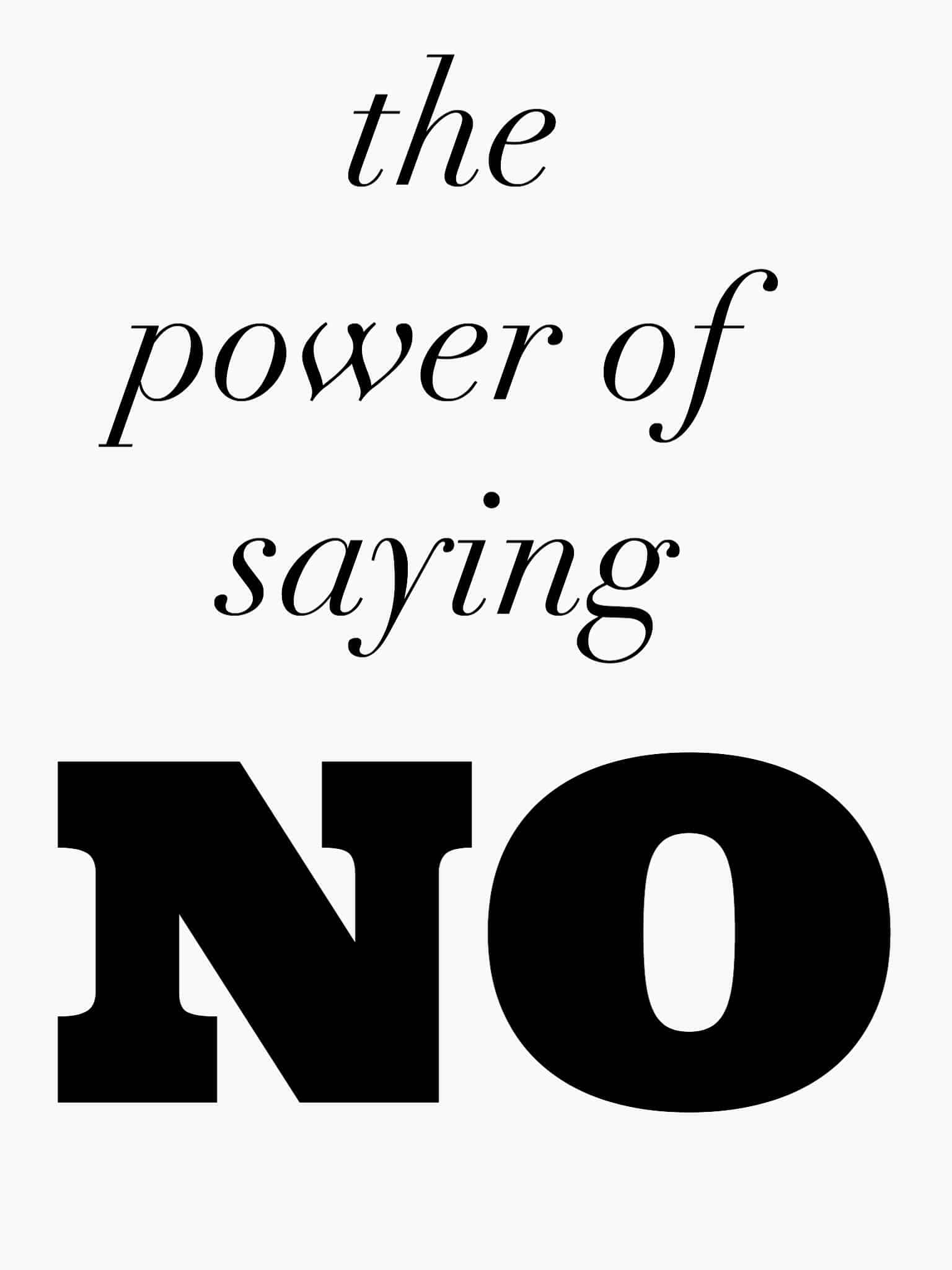 The Power of Saying No - Going Zero Waste