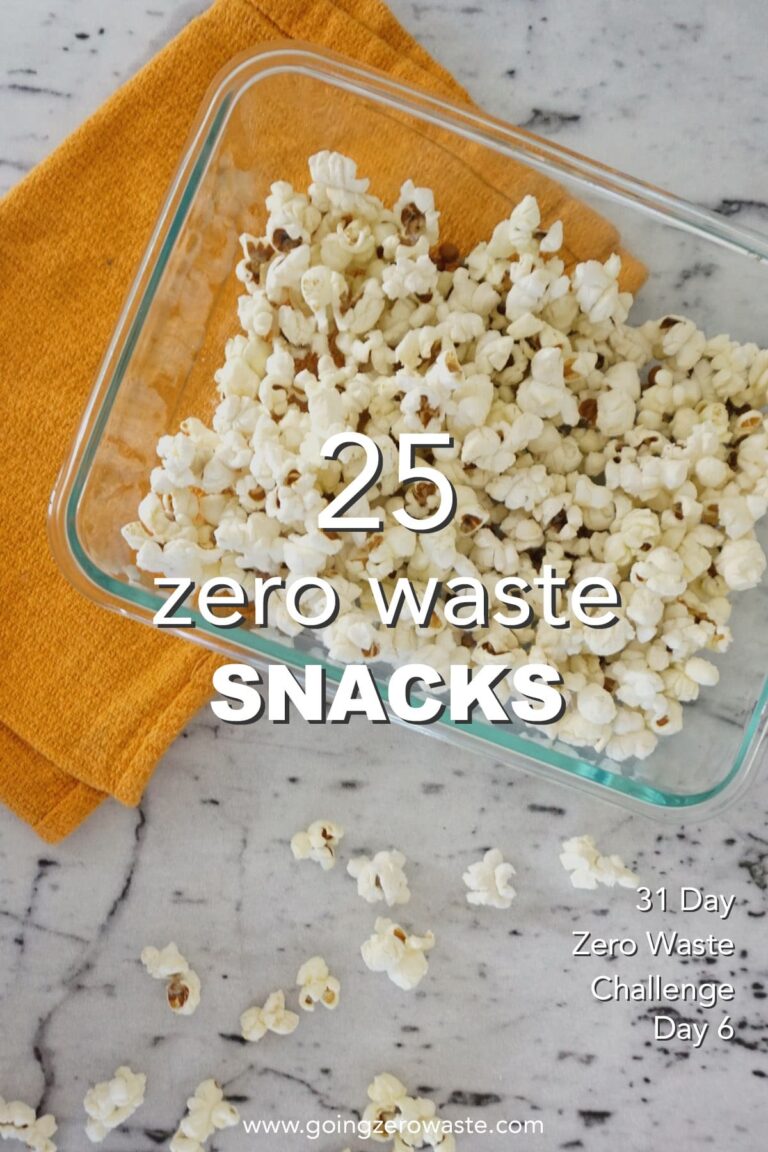 Zero Waste Snacks - Day 7 of the Zero Waste Challenge - Going Zero Waste