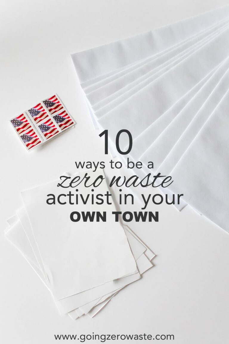10 Ways to Be a Zero Waste Activist in Your Town - Going Zero Waste