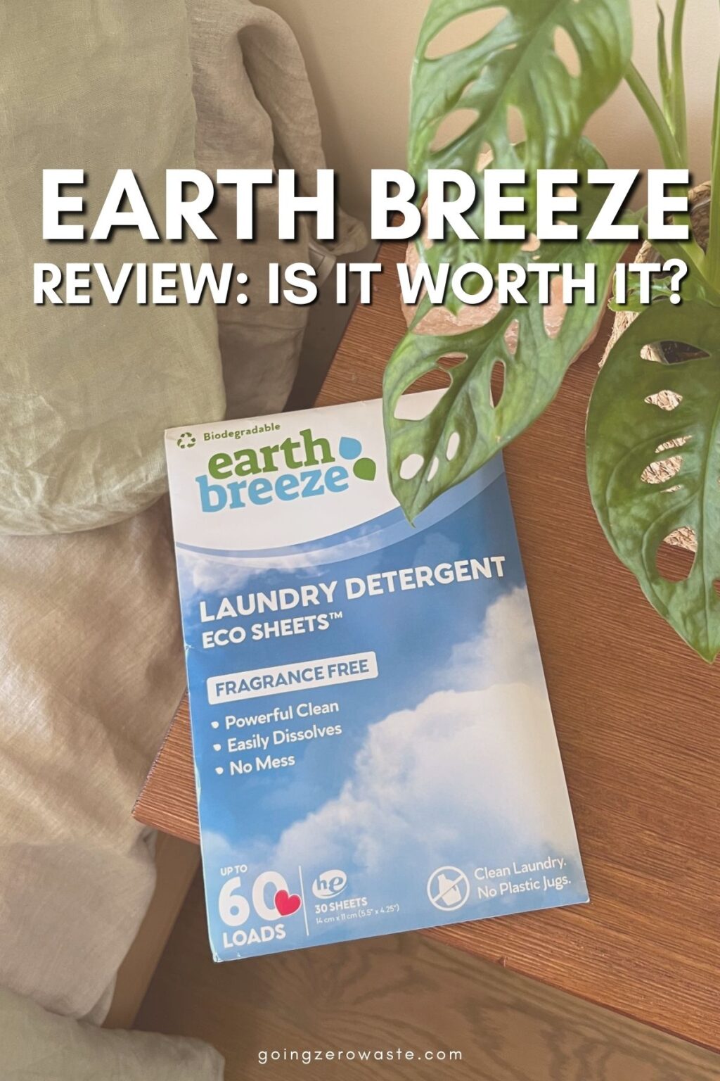 Earth Breeze Review: Laundry Eco Sheets - Going Zero Waste