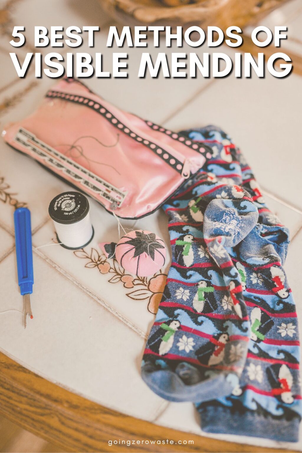 What is Visible Mending? +5 Simple Techniques - Going Zero Waste